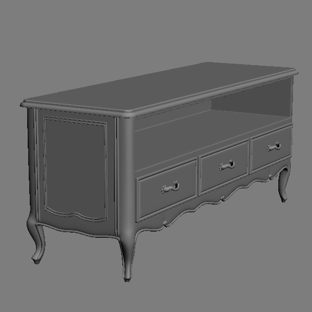 Cabinet Antique 3d Model