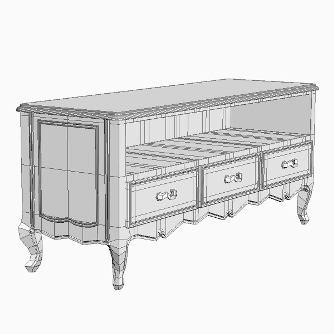 Cabinet Antique 3d Model