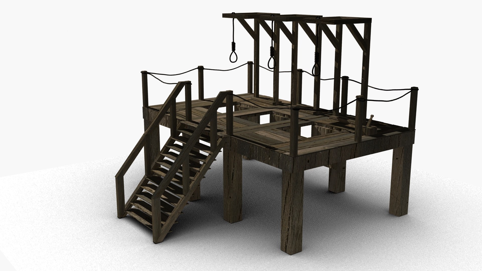 3D Large Gallows - TurboSquid 2122852