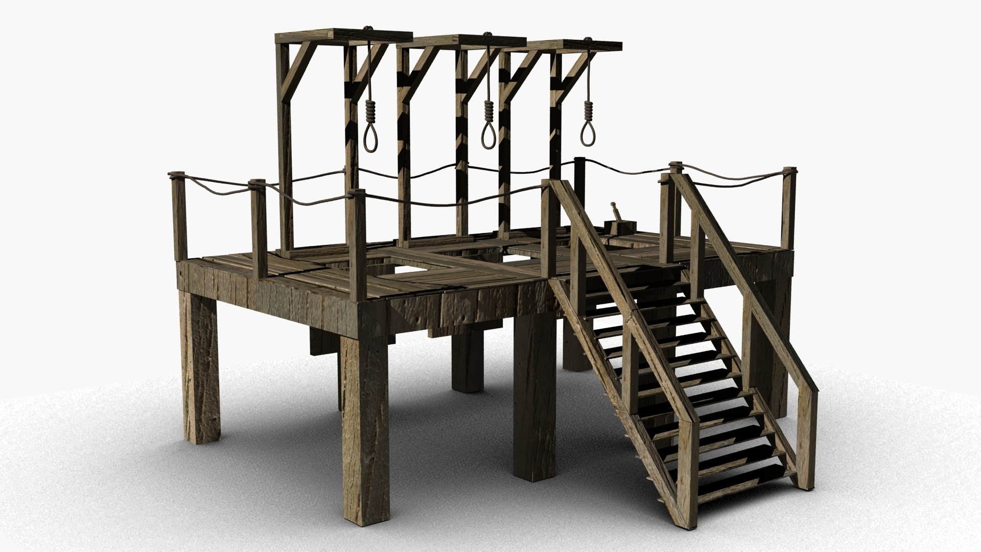 3D Large Gallows - TurboSquid 2122852