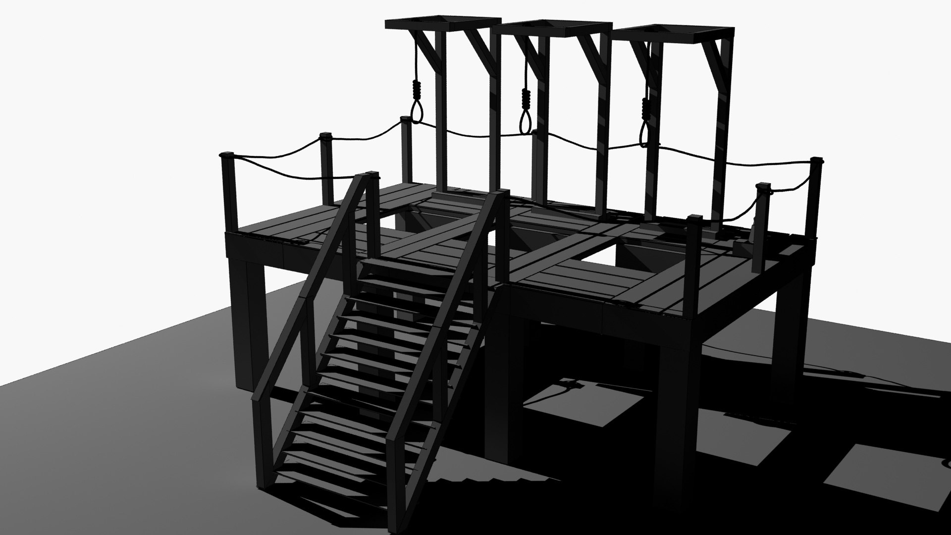 3D Large Gallows - TurboSquid 2122852