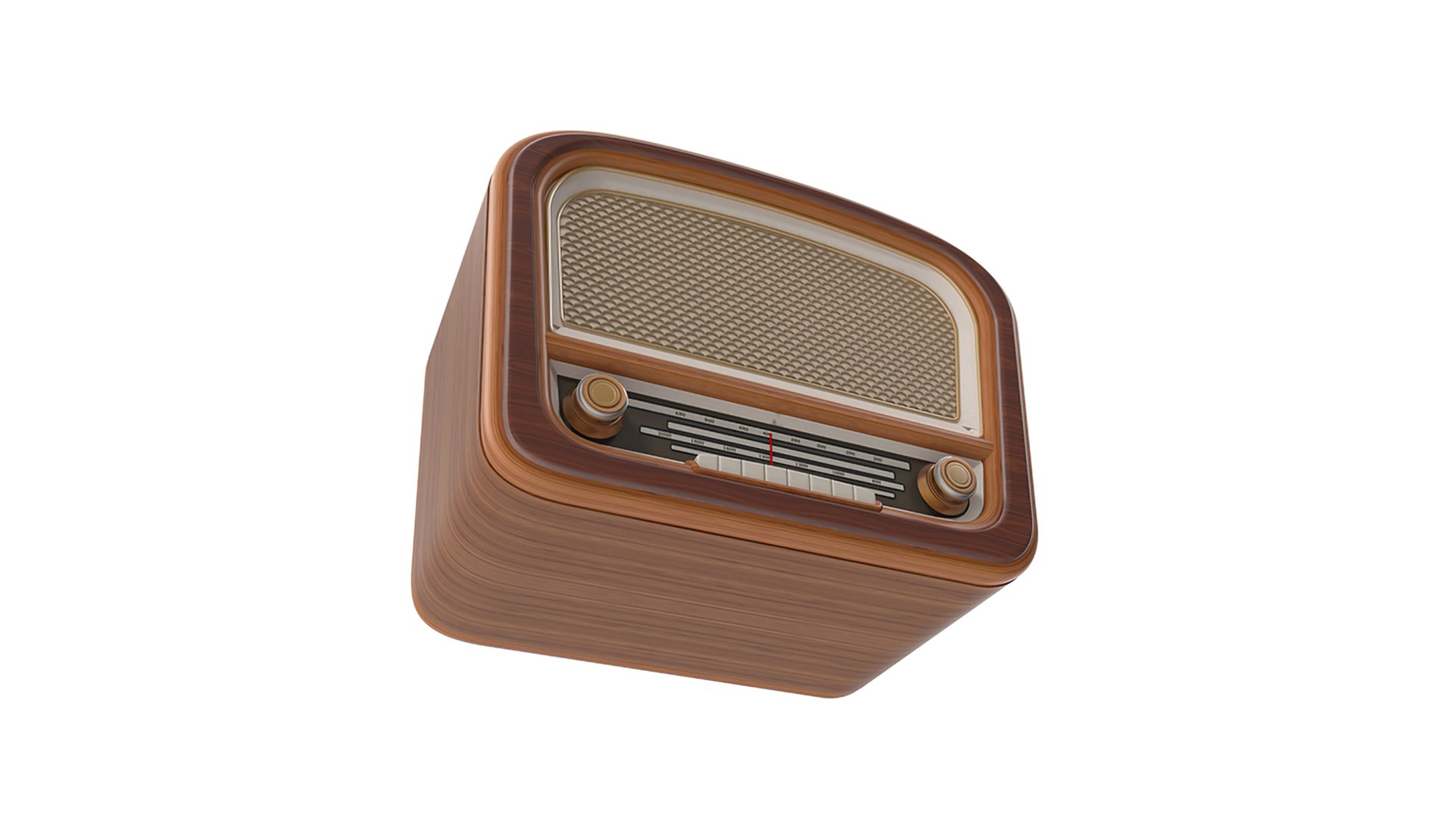 Retro Radio 3D Model - TurboSquid 2125288