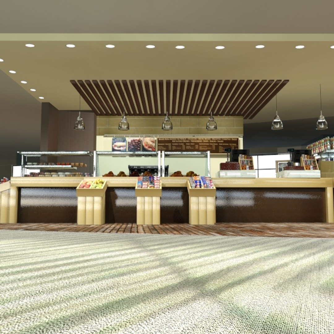 Cafe Coffee Shop 3d Max