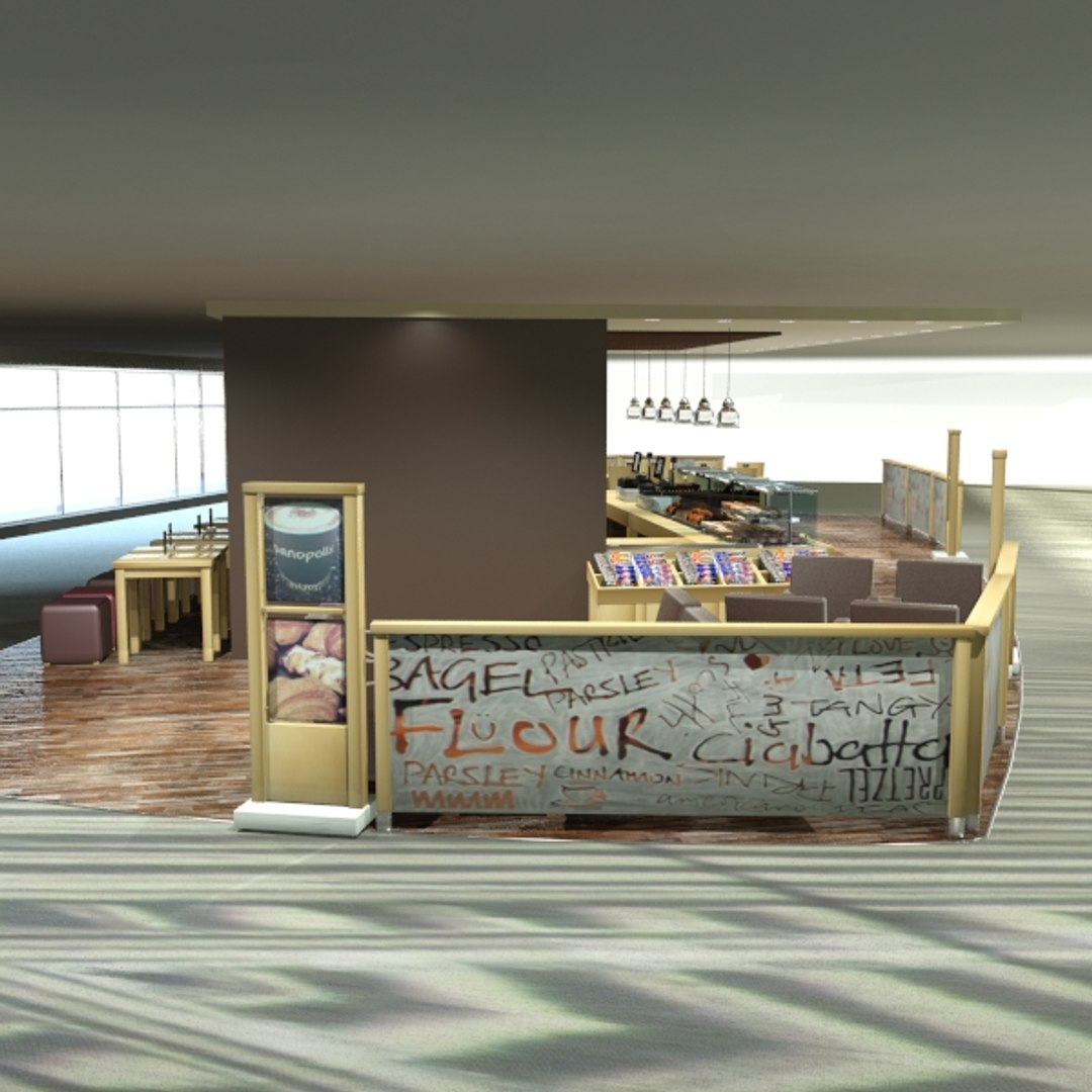 Cafe Coffee Shop 3d Max