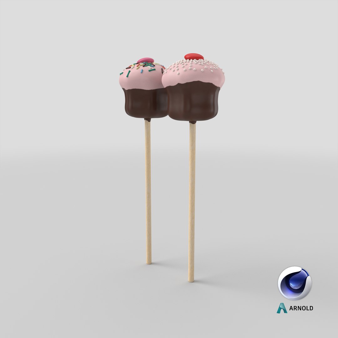 3D Cake Pops - TurboSquid 2179064