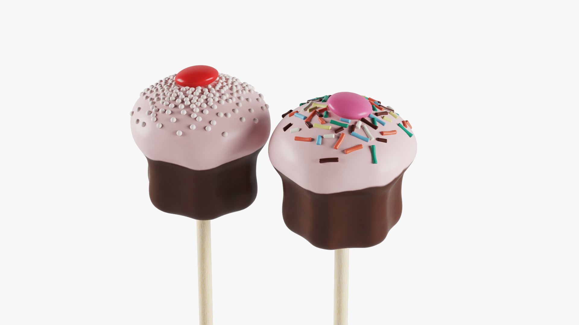 3D Cake Pops - TurboSquid 2179064