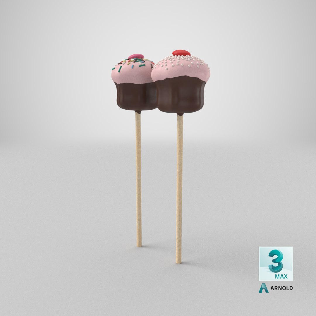 3D Cake Pops - TurboSquid 2179064