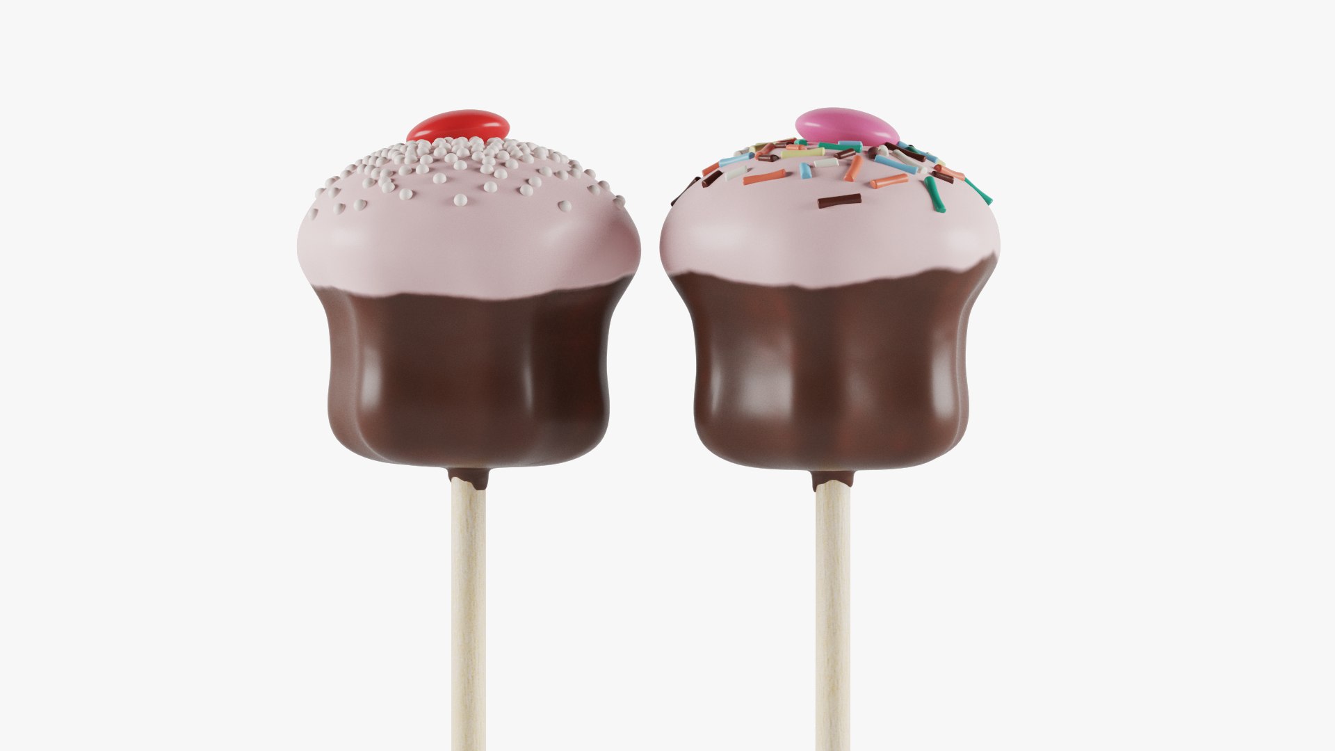 3D Cake Pops - TurboSquid 2179064