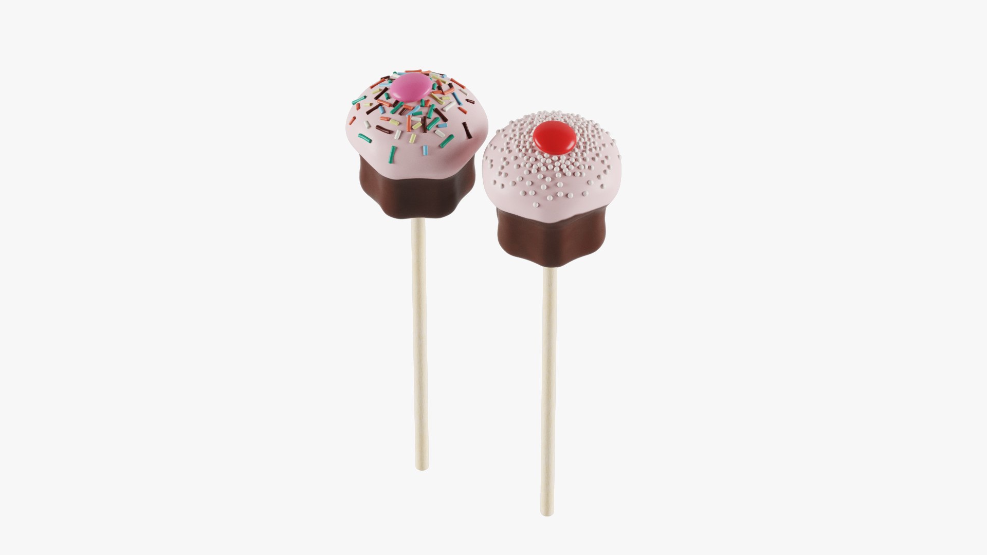 3D Cake Pops - TurboSquid 2179064