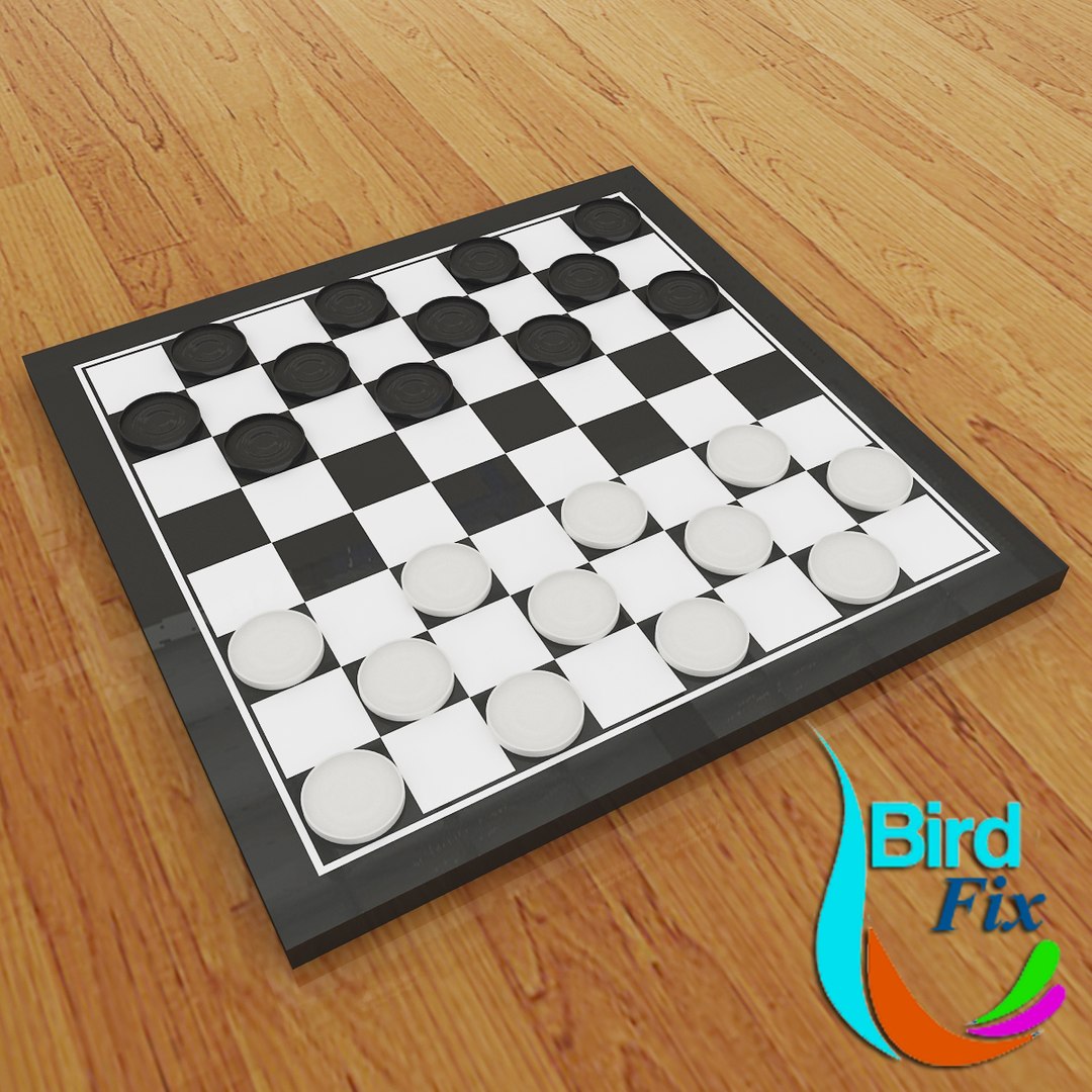 3d checkers model