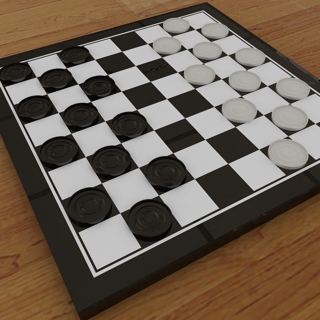 3d checkers model