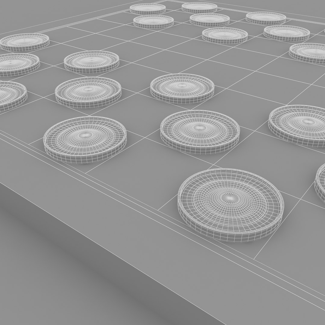 3d checkers model