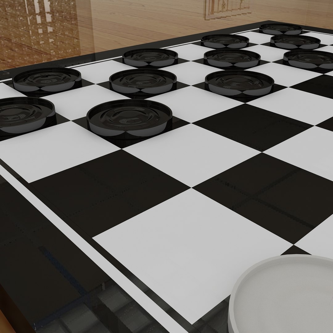 3d checkers model