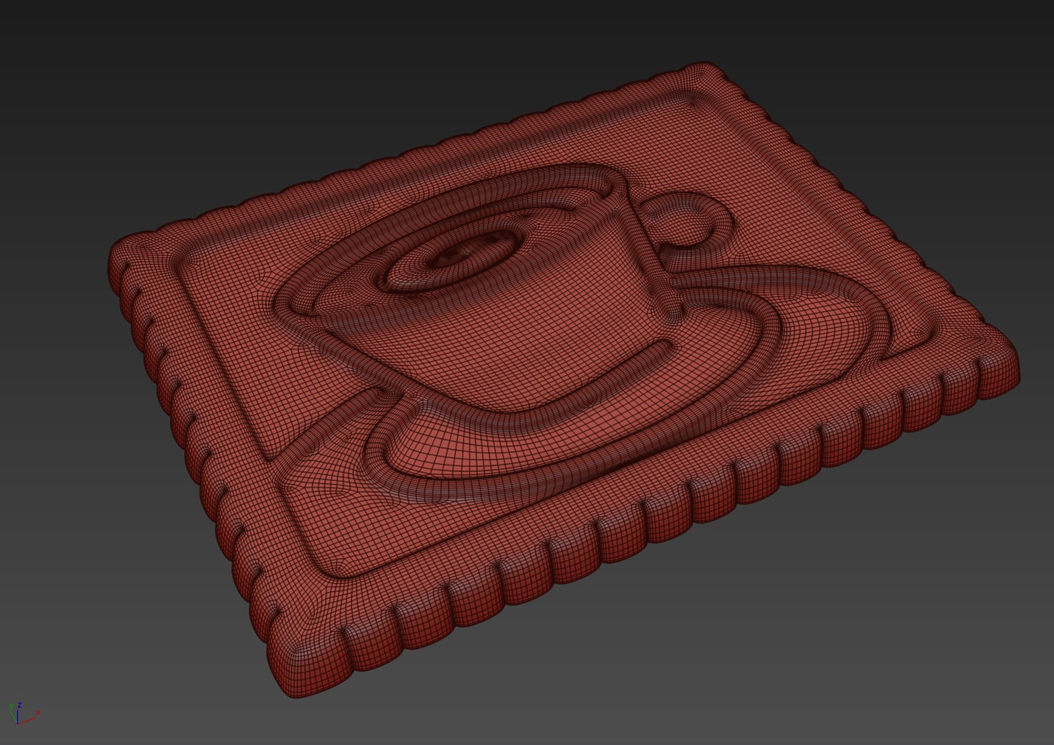 Butter Biscuit with Chocolate 3D model - TurboSquid 2031375
