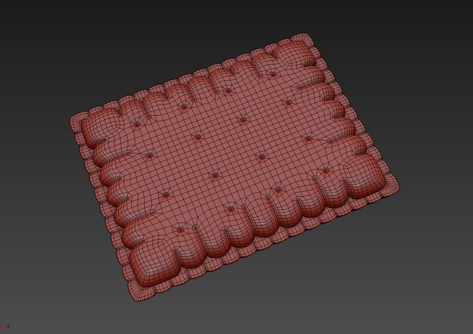 Butter Biscuit with Chocolate 3D model - TurboSquid 2031375