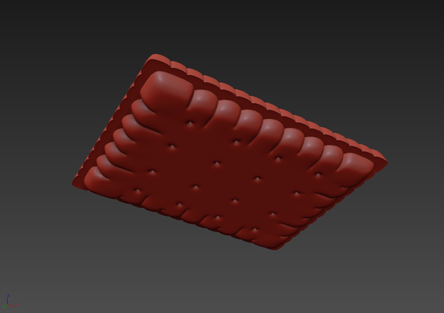 Butter Biscuit with Chocolate 3D model - TurboSquid 2031375