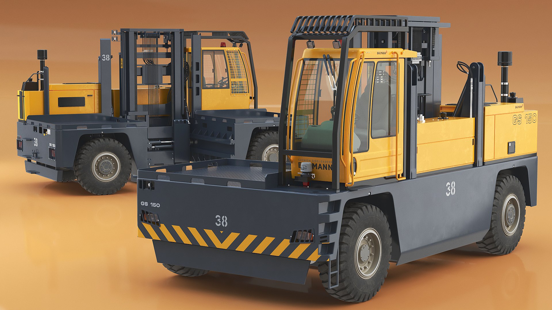 3D Baumann Sideloader Truck GS - TurboSquid 2411447