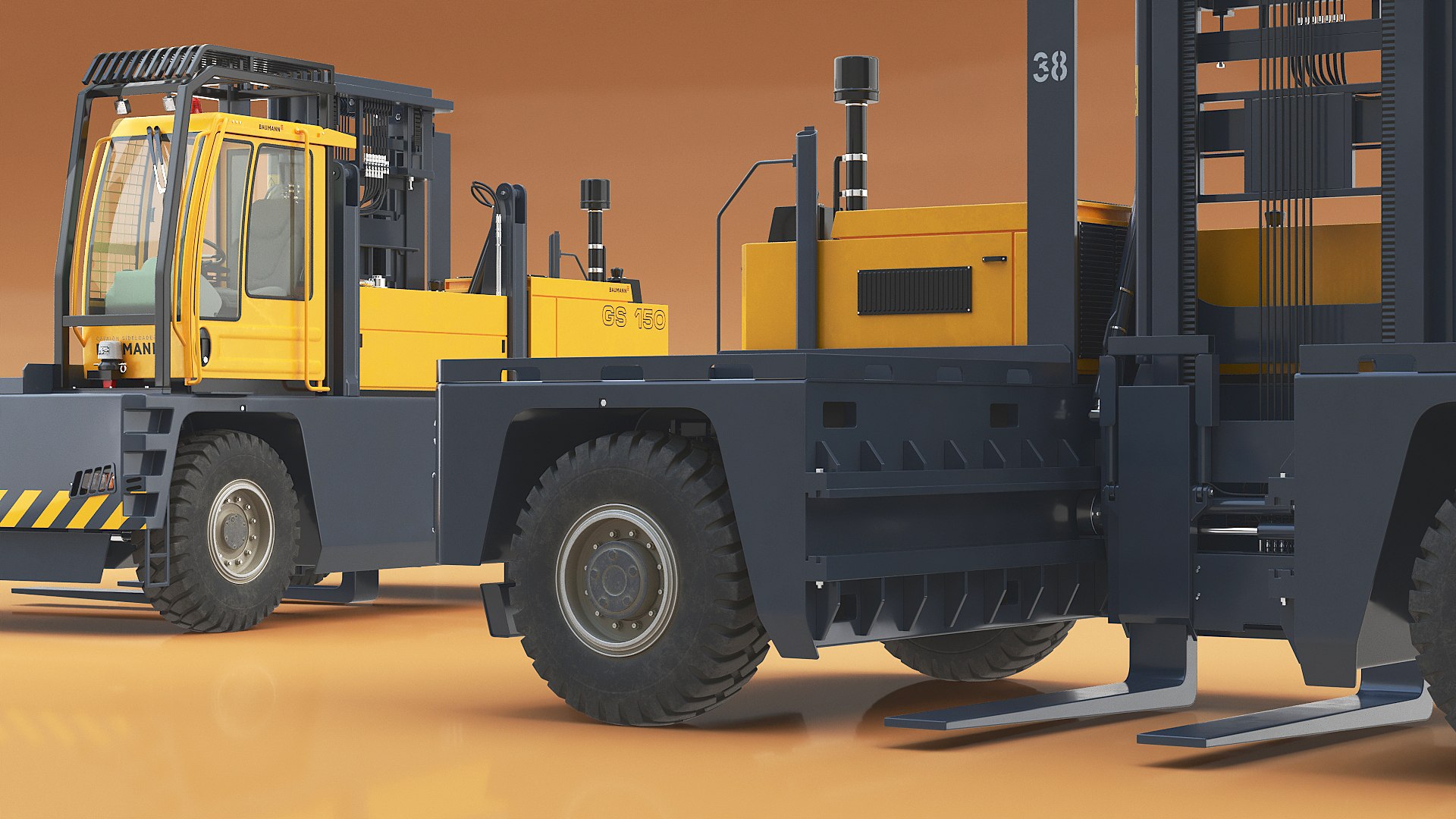 3D Baumann Sideloader Truck GS - TurboSquid 2411447