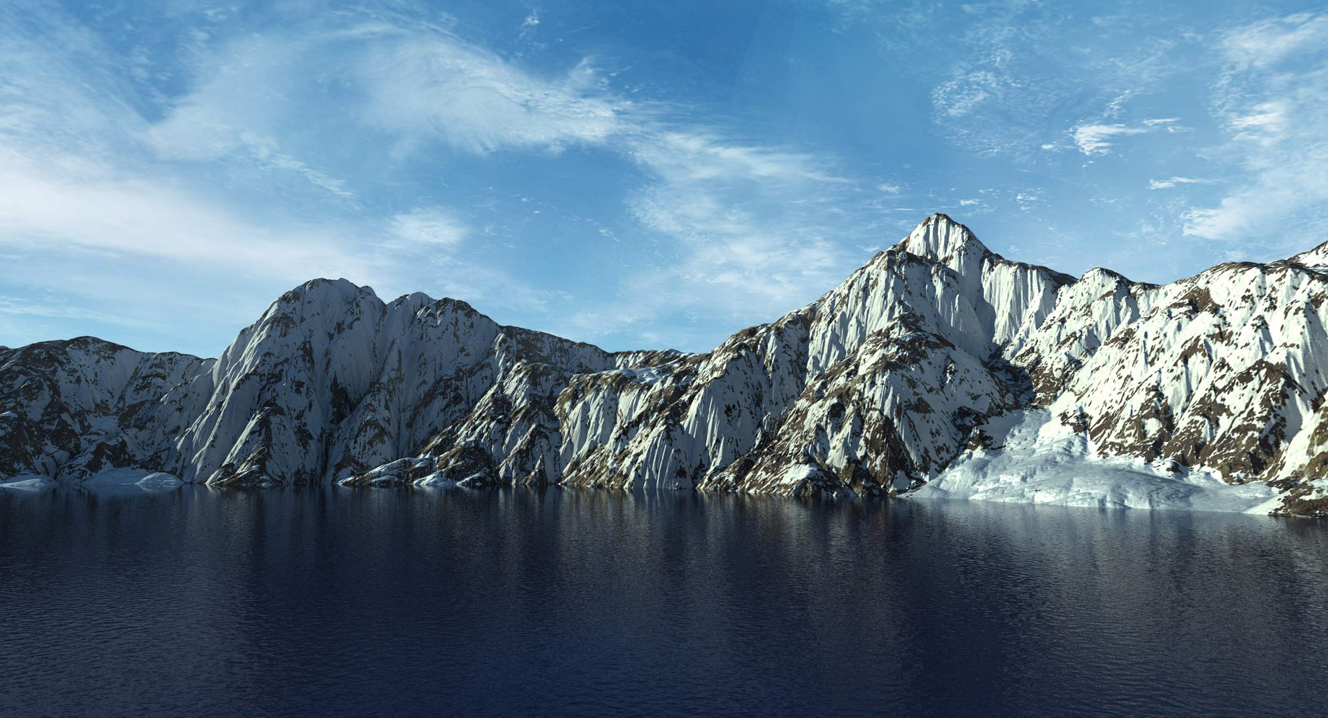 alaska mountain range lake max