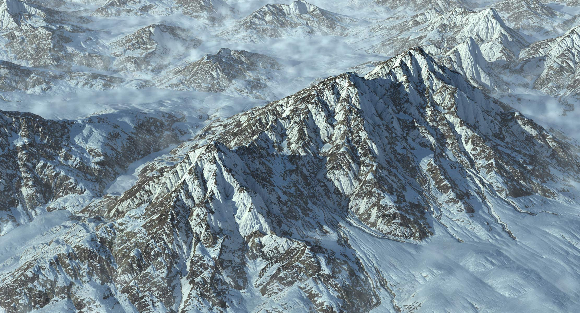 alaska mountain range lake max