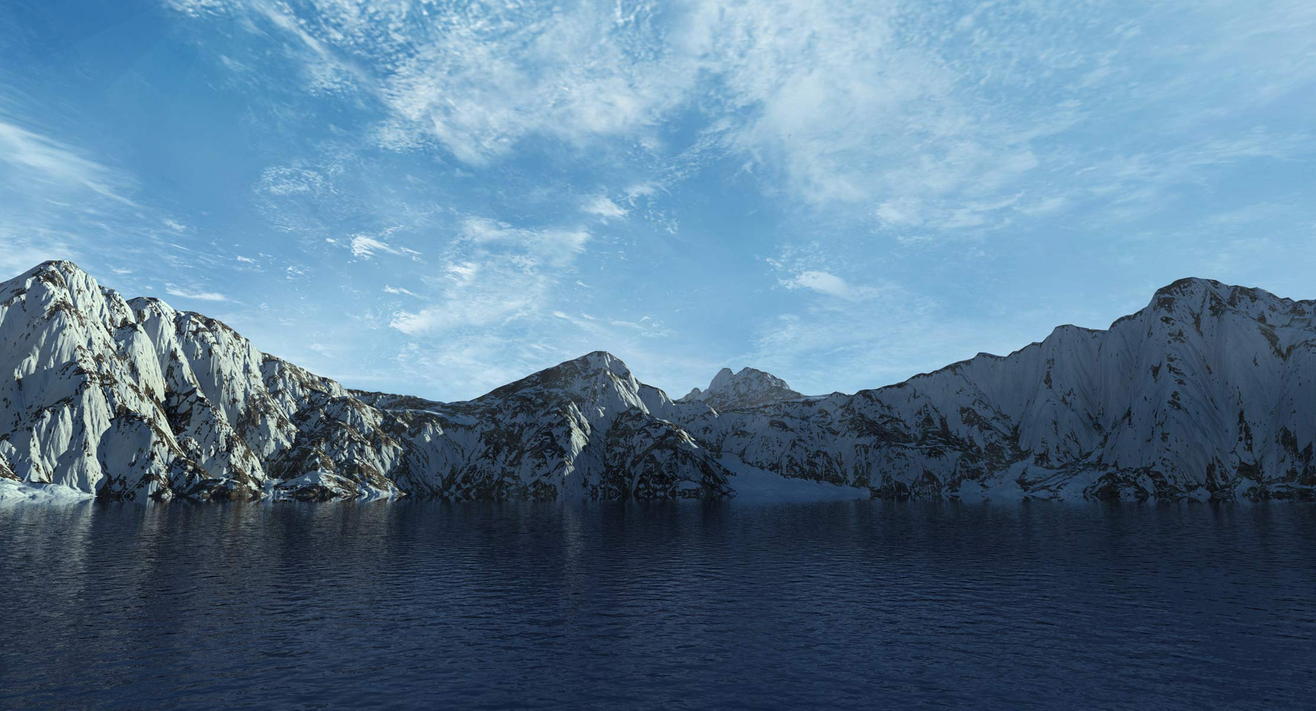 alaska mountain range lake max