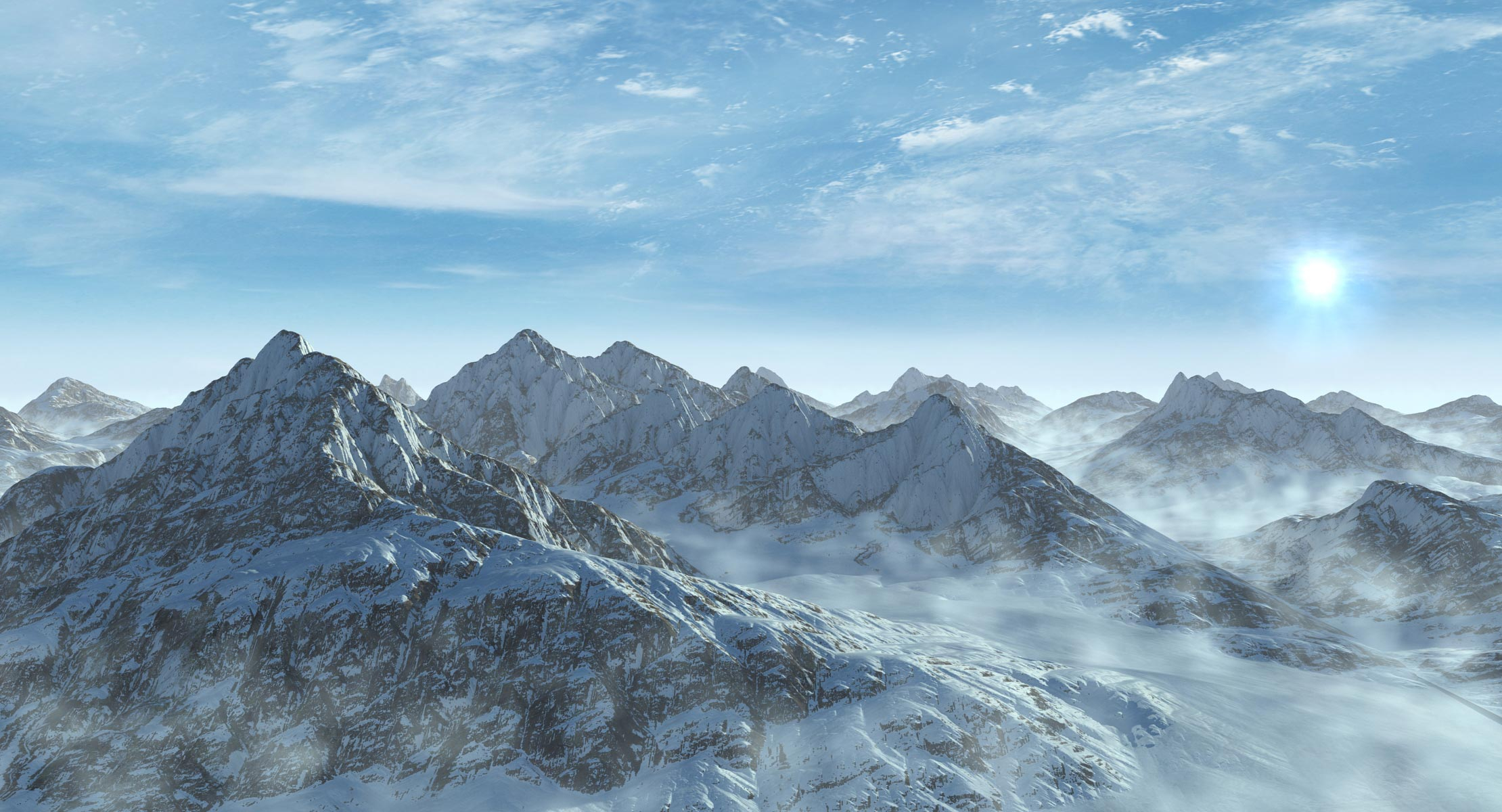 alaska mountain range lake max