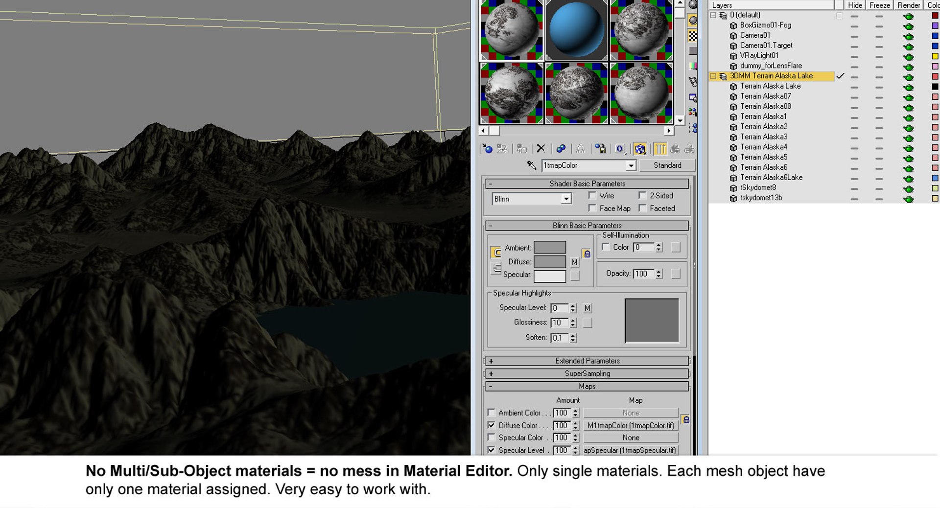 alaska mountain range lake max