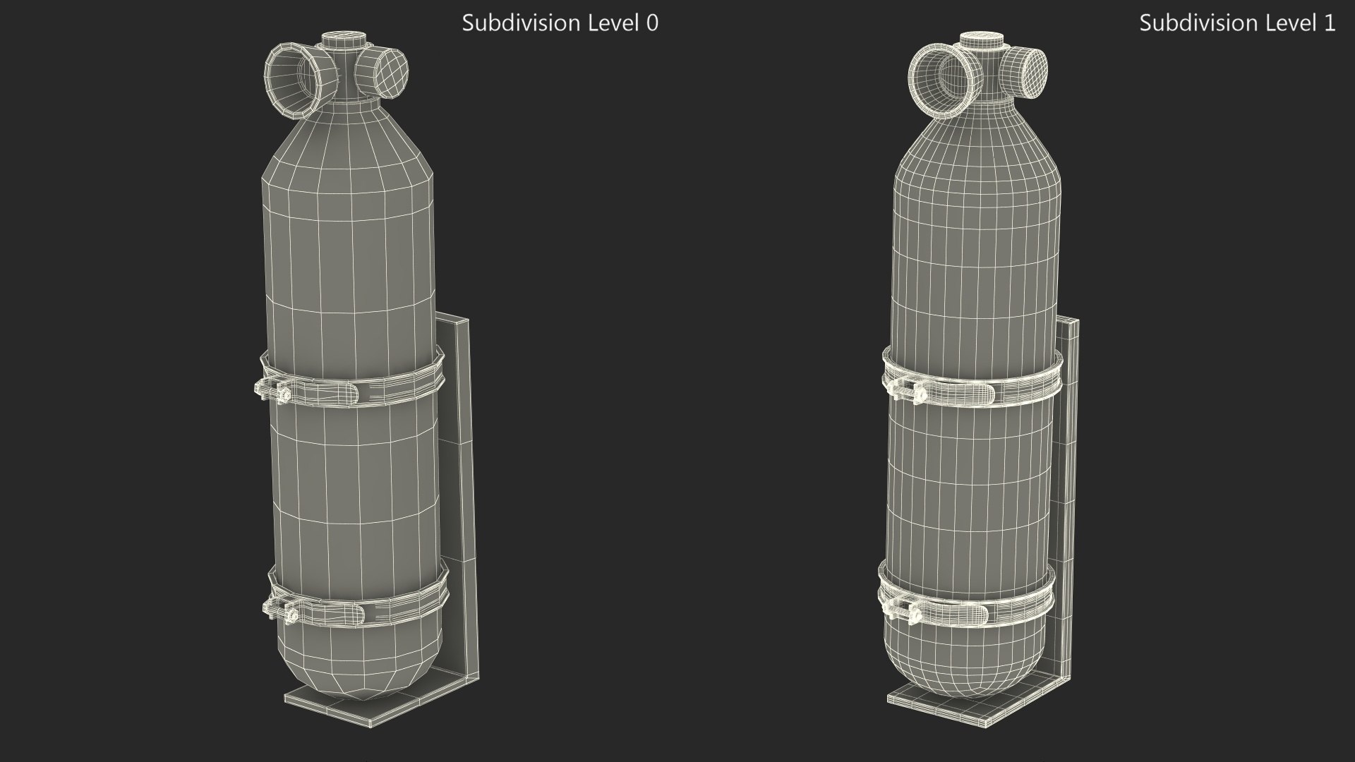 Oxygen Cylinder 3D Model - TurboSquid 2326695