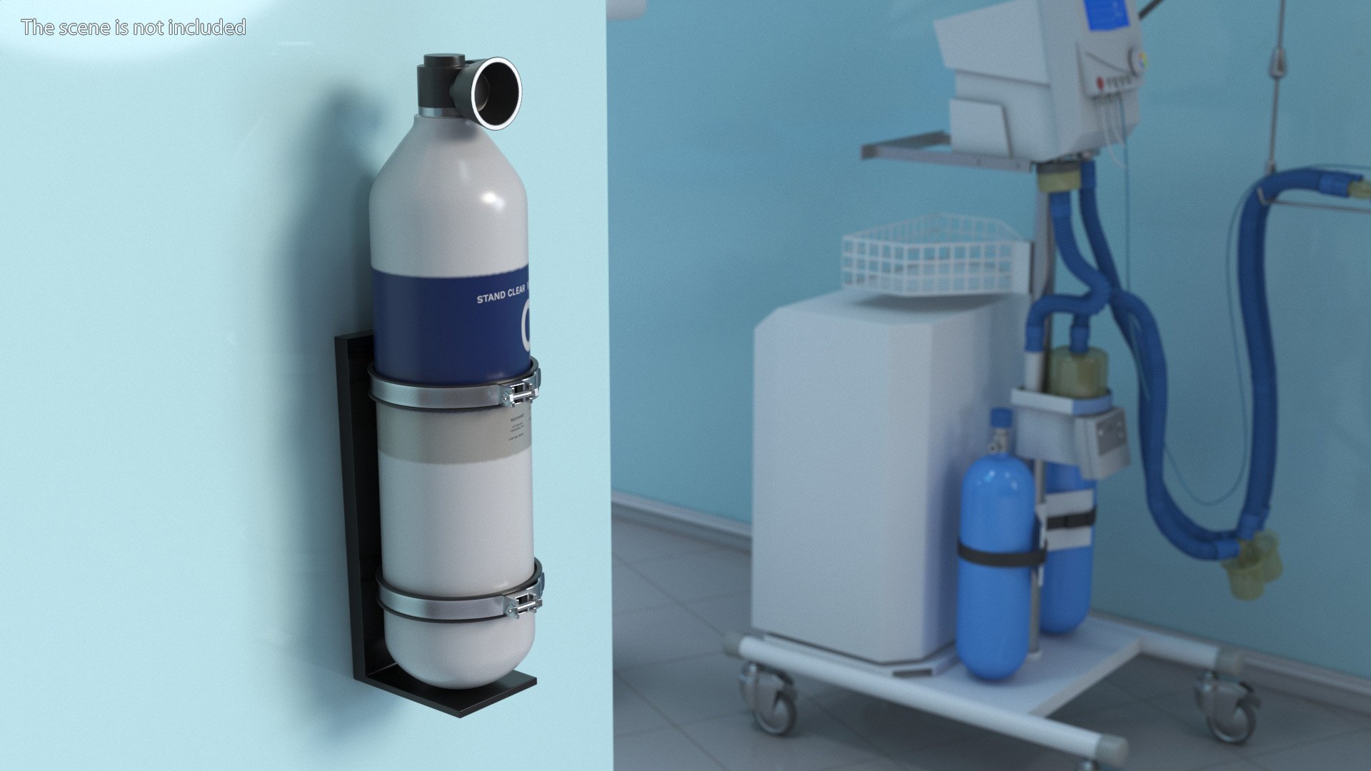 Oxygen Cylinder 3D Model - TurboSquid 2326695