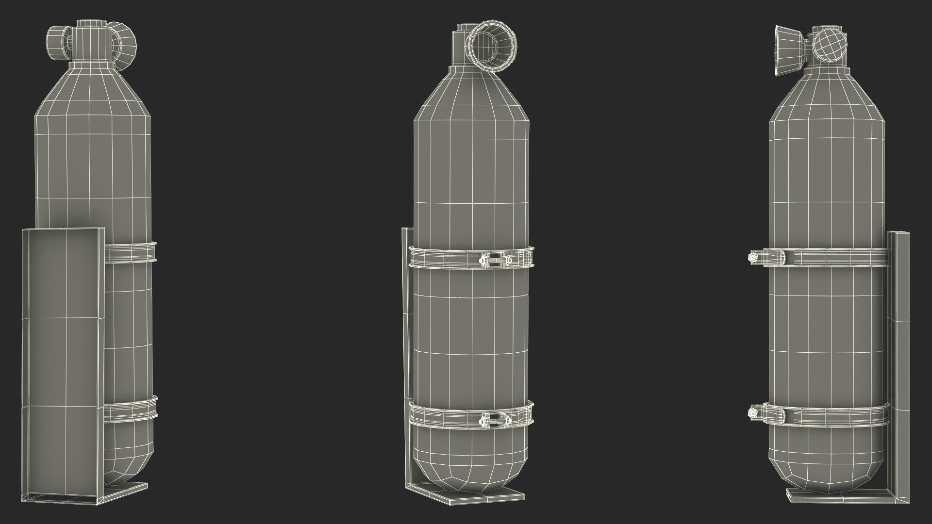 Oxygen Cylinder 3D Model - TurboSquid 2326695