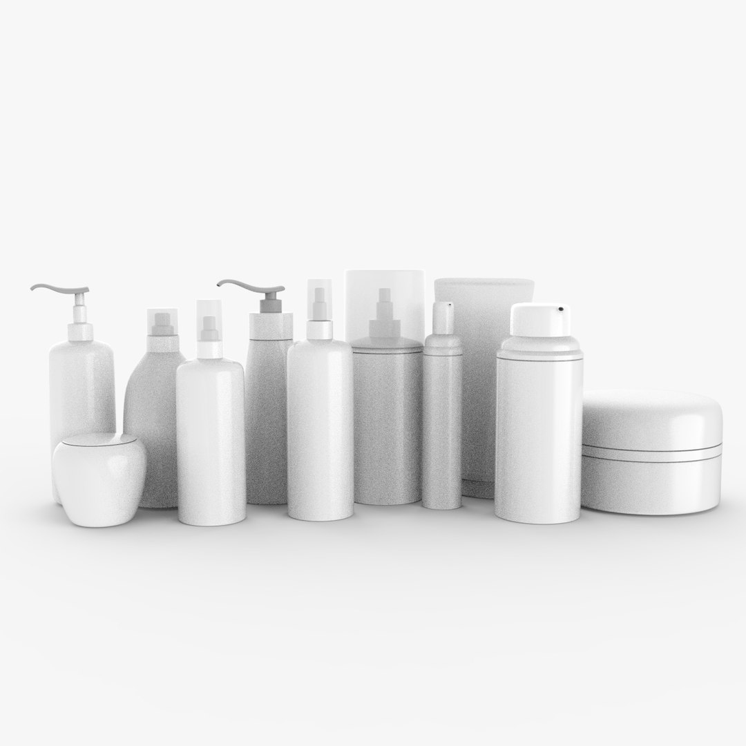 3D Cosmetic Products Pack model - TurboSquid 1792585