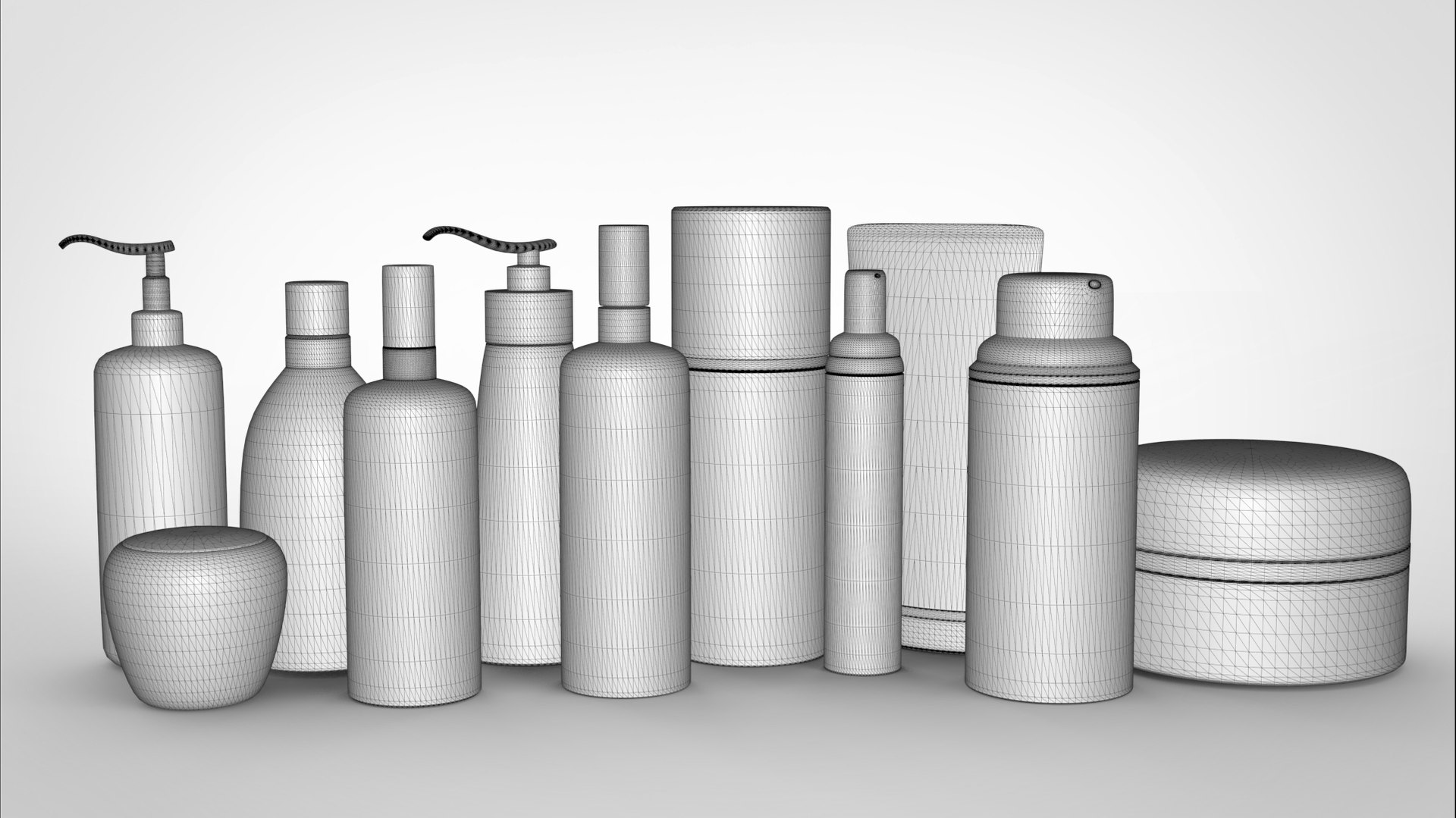 3D Cosmetic Products Pack model - TurboSquid 1792585