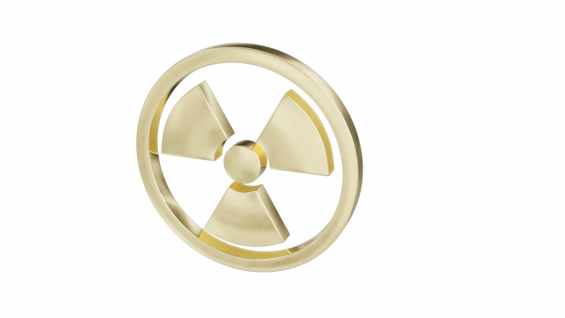 3D Radioactive hazard sign - TurboSquid 1882781