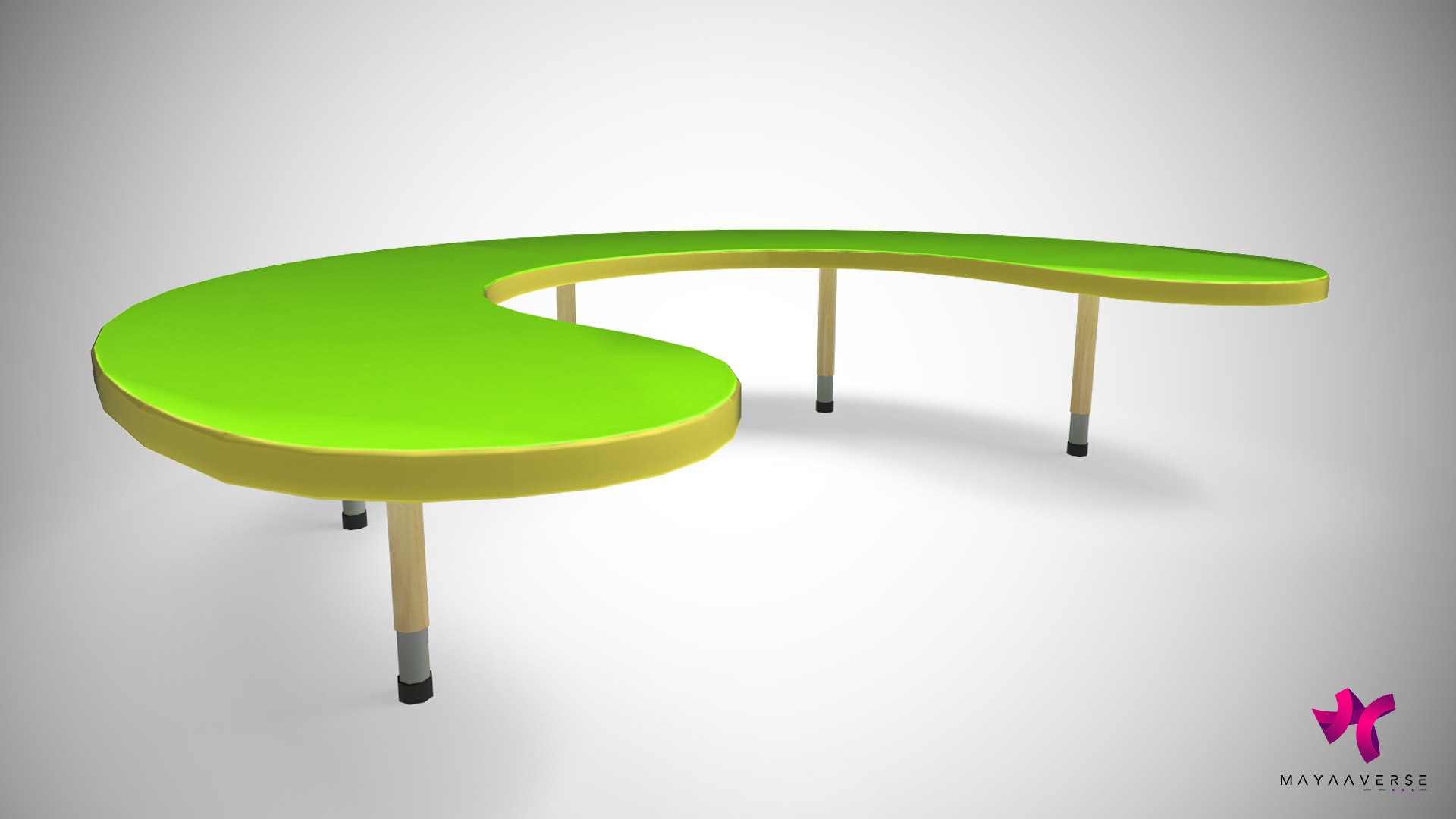 PreSchoolTableChair 3D Model - TurboSquid 2383569