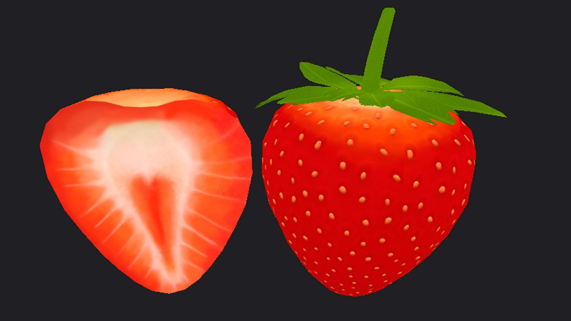 Strawberry 3D Model - TurboSquid 1886796