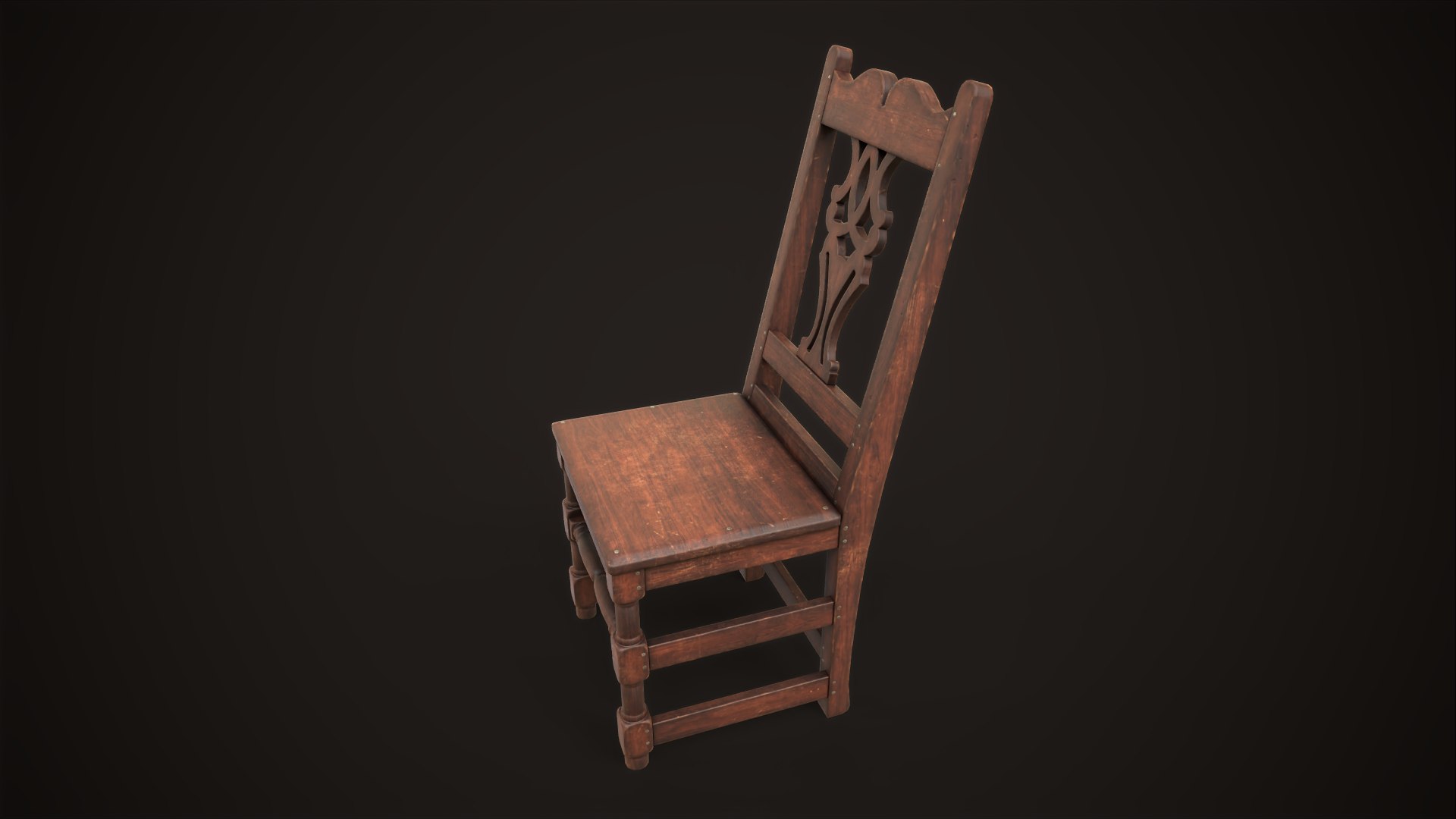 Old Medieval Chair 3D Model - TurboSquid 2053006