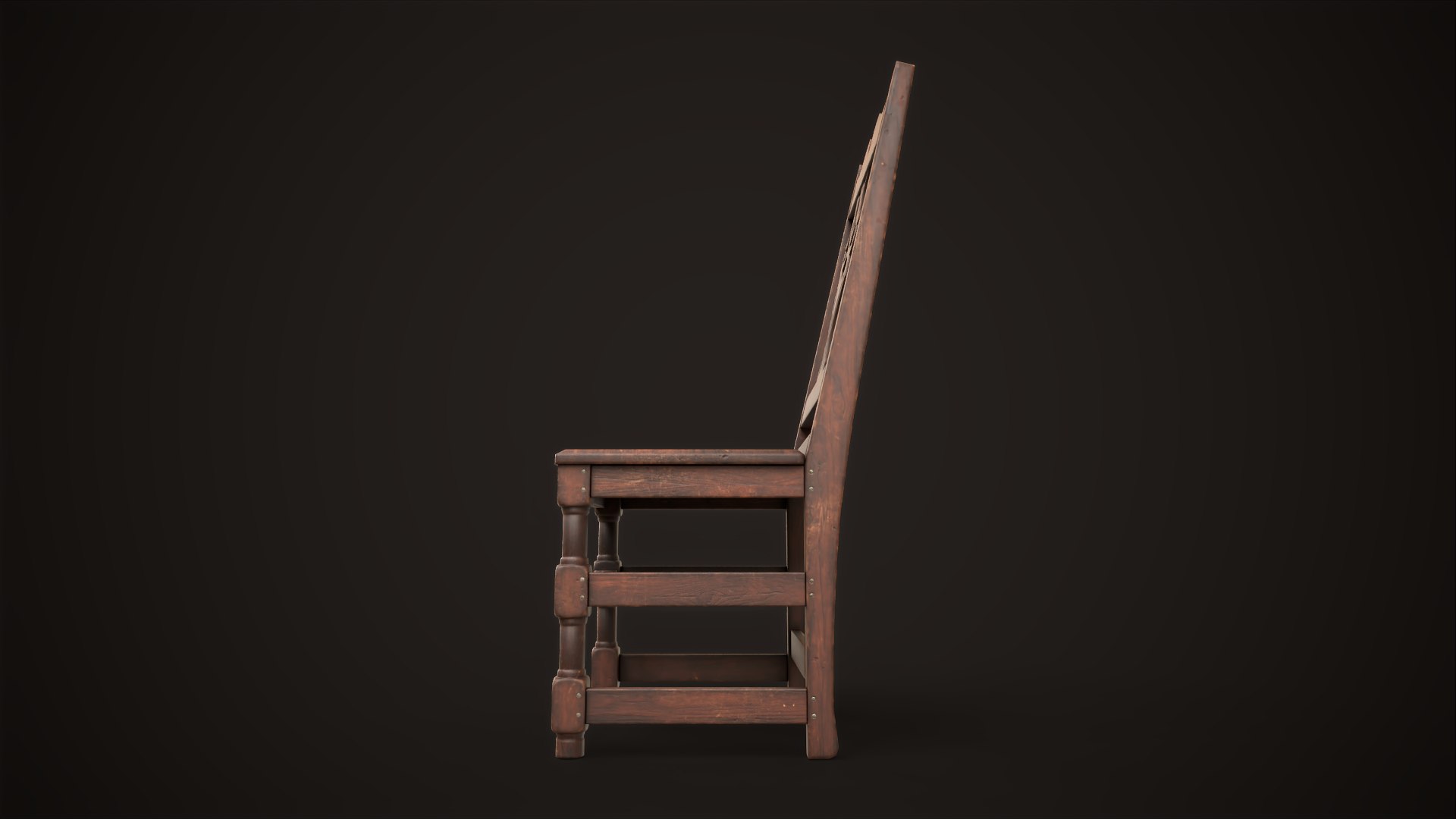 Old Medieval Chair 3D Model - TurboSquid 2053006