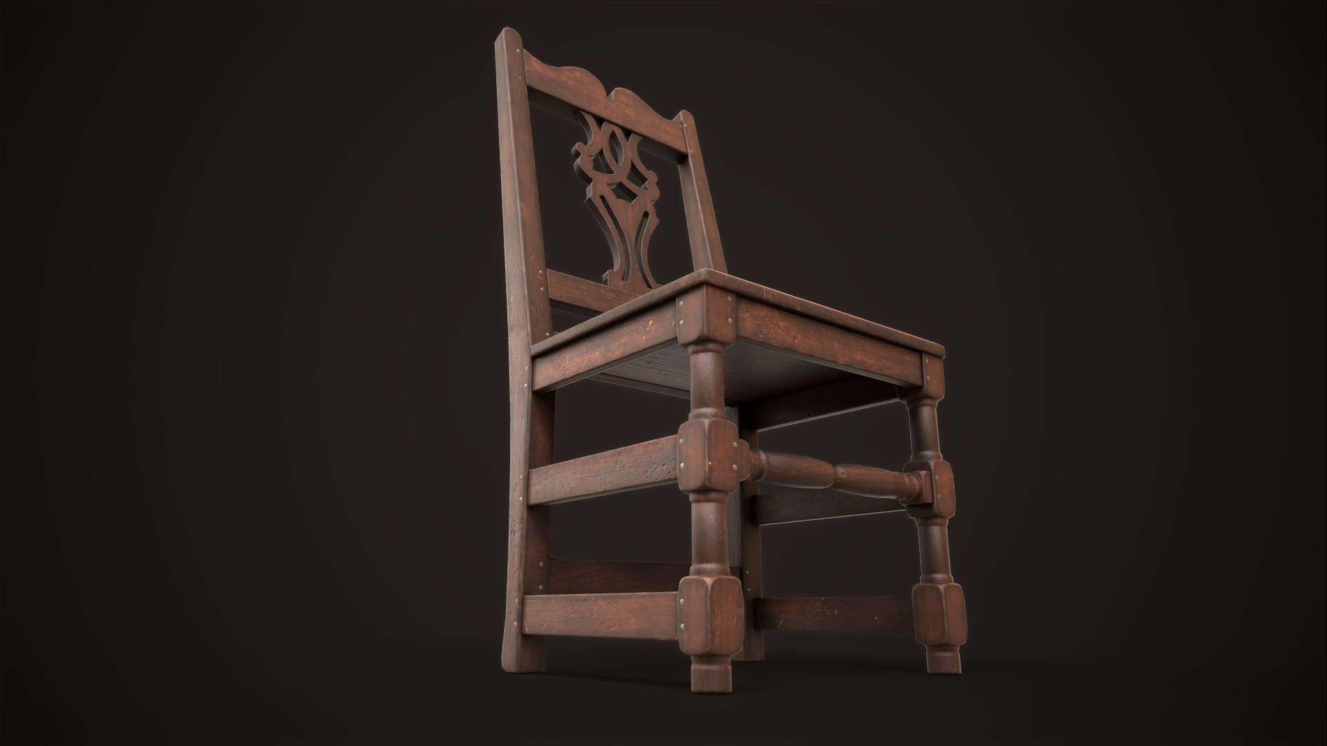 Old medieval chair 3D model - TurboSquid 2053006