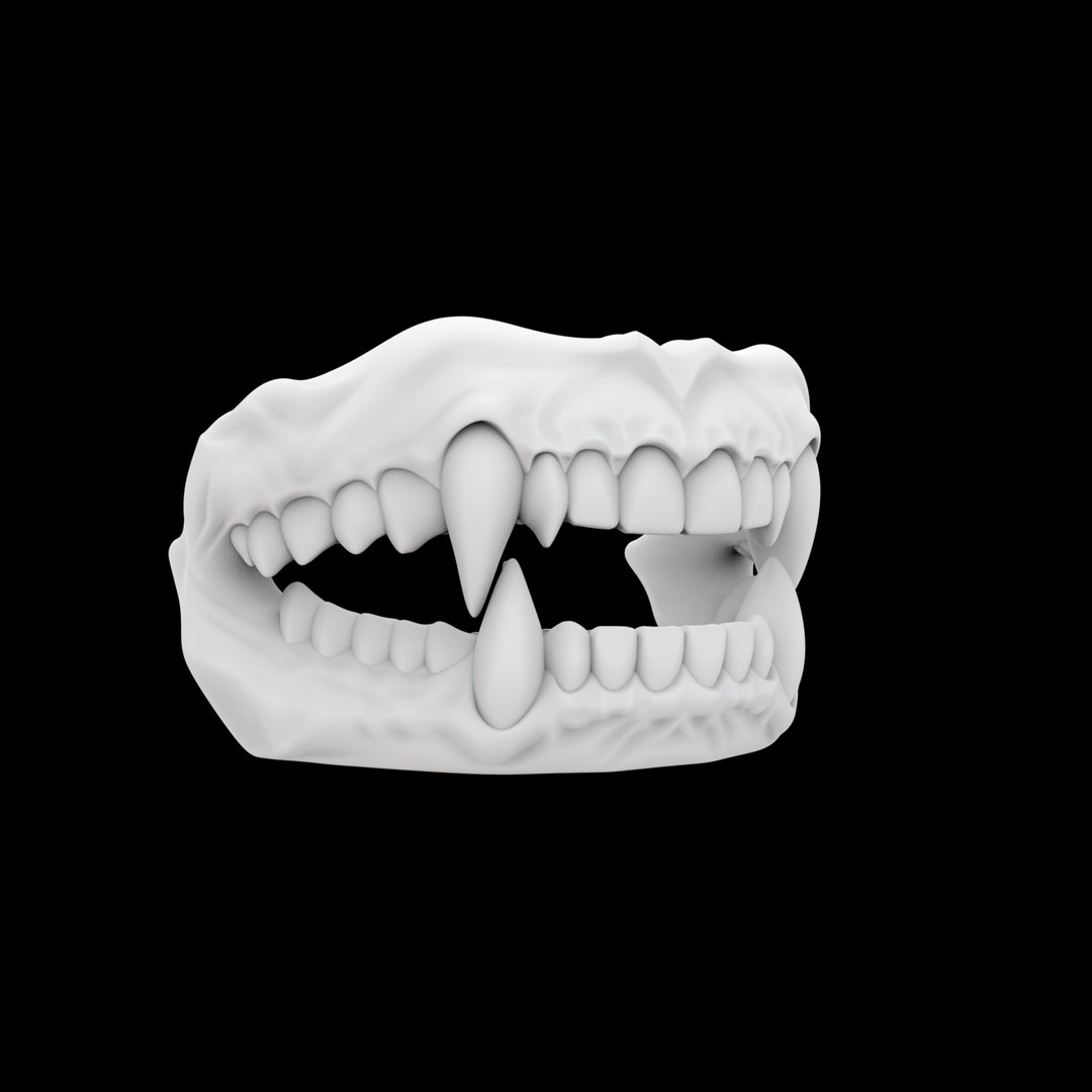 3D Vampire Fangs Holder 3D Print Model - TurboSquid 2485217