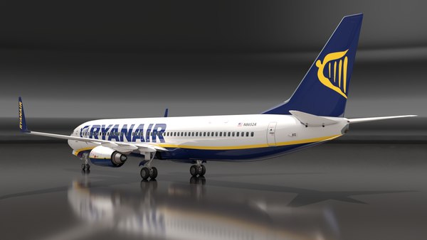 modelo 3d Ryanair Boeing 737-900 con interior aparejado - TurboSquid ...
