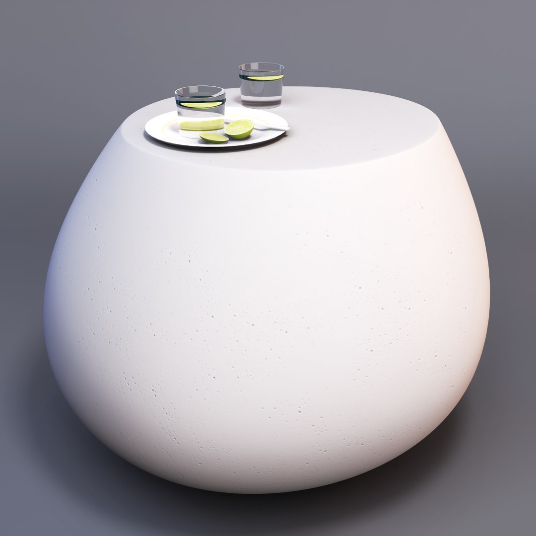 3d model of cement table