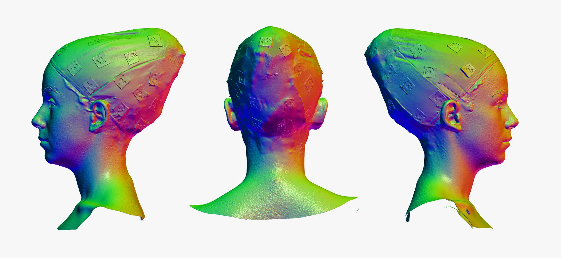 3D rhea human head outer - TurboSquid 1614908