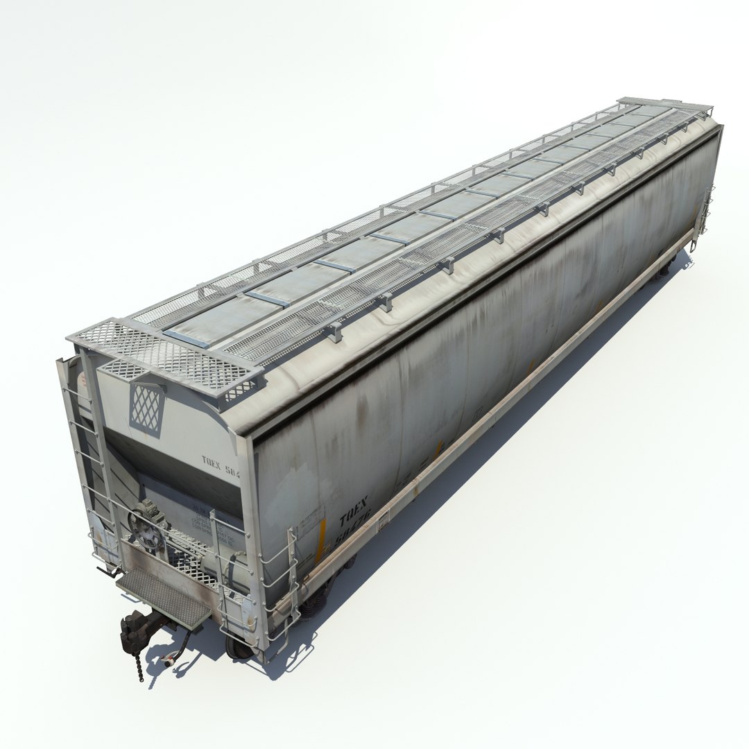 3d Railway Hopper Car Rail