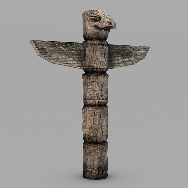 3d model ancient totem