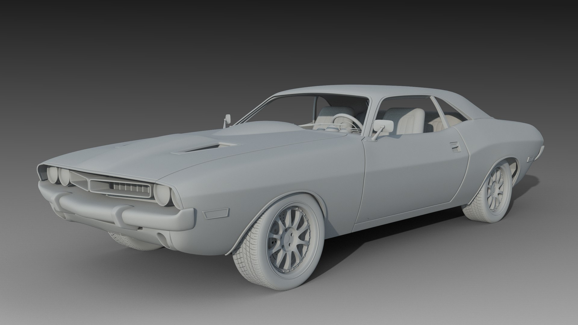 Dodge Challenger 3D Model - TurboSquid 1870988