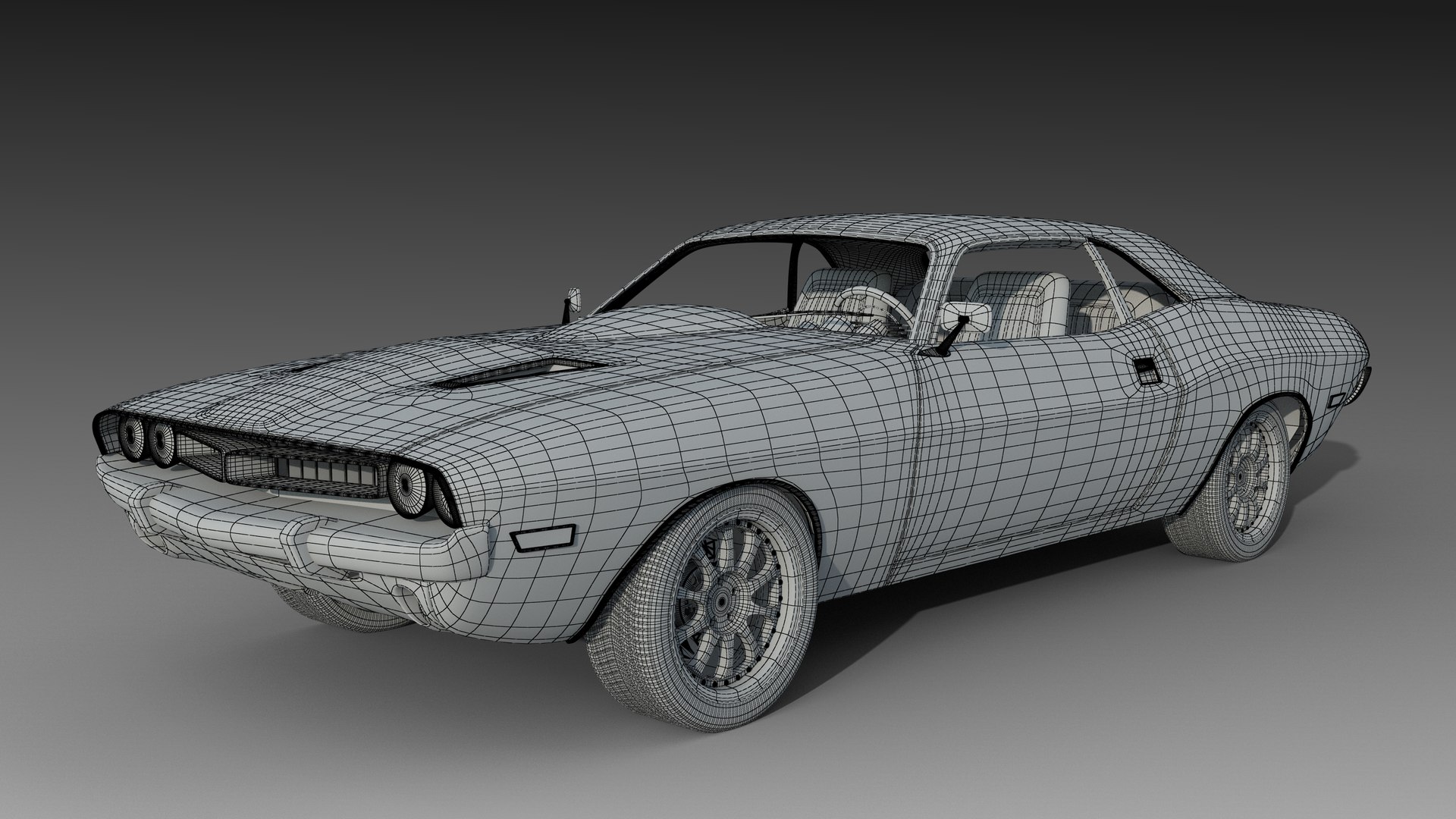 Dodge Challenger 3D Model - TurboSquid 1870988