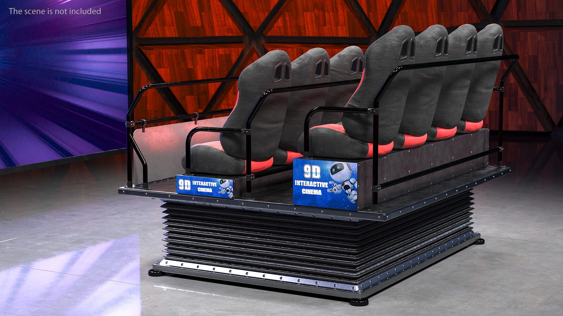 Virtual Reality Game Machine 9D Cinema 3D Model - TurboSquid 1764300