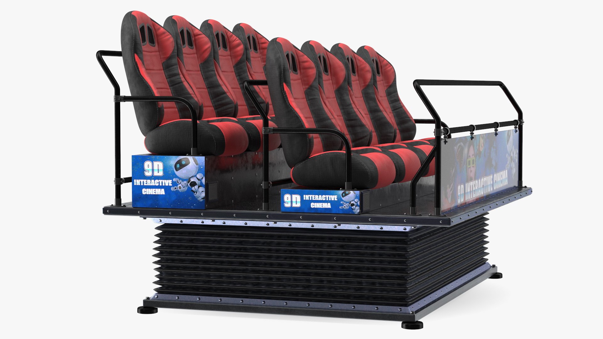 Virtual Reality Game Machine 9D Cinema 3D Model - TurboSquid 1764300