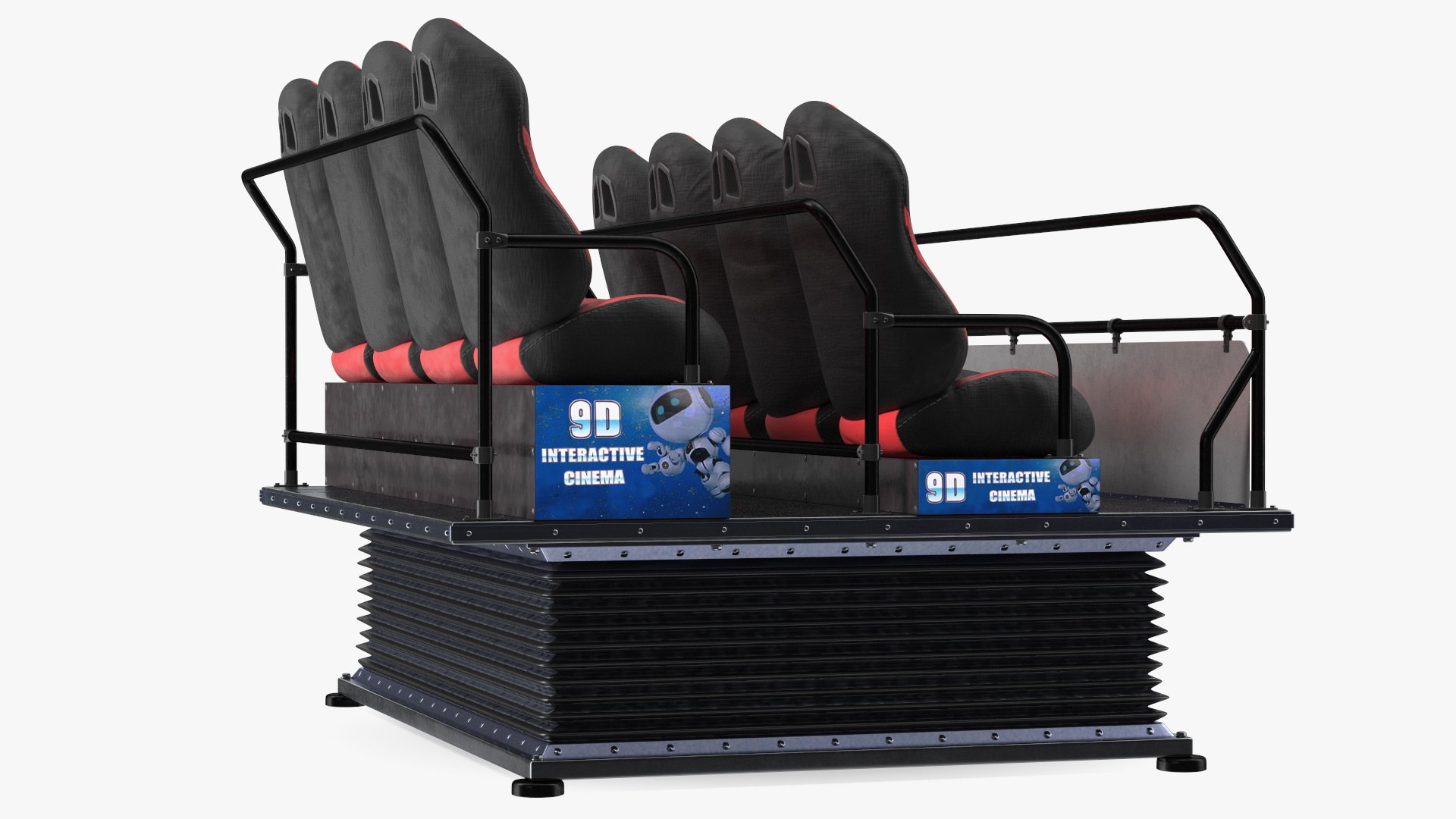 Virtual Reality Game Machine 9D Cinema 3D Model - TurboSquid 1764300