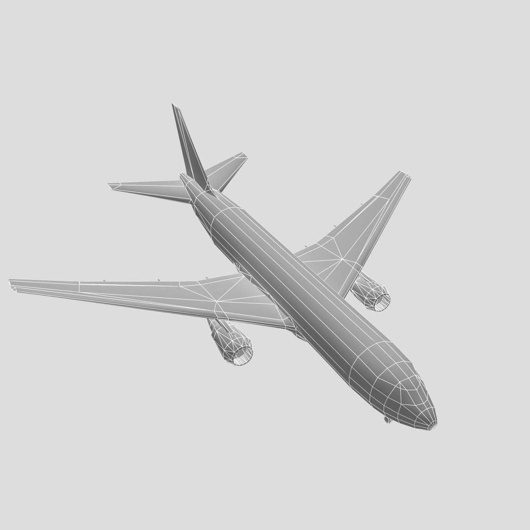 Boeing 767-200 Basic 3d Model